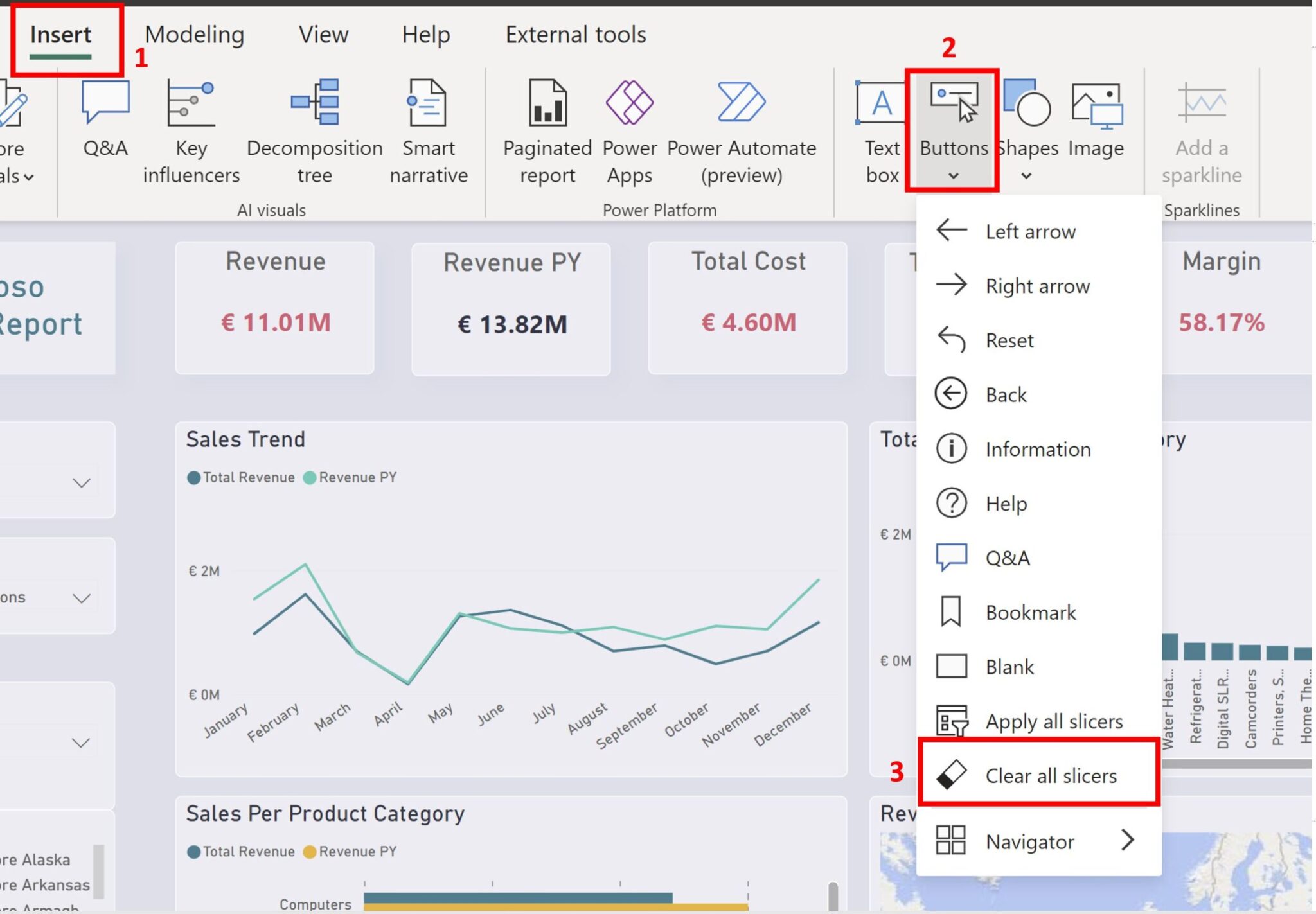 Power BI Update - Clear all slicers - DataSense