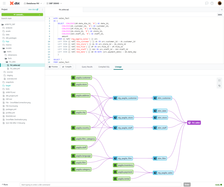 Airbyte & dbt: the modern data stack - DataSense